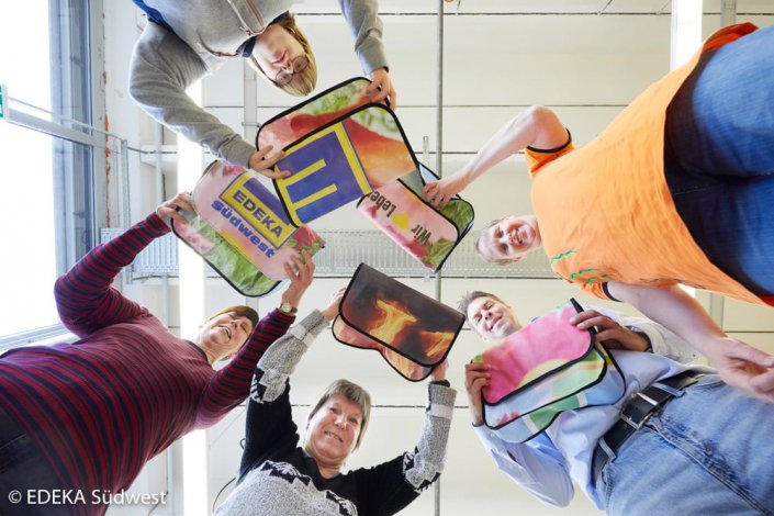 Ihre Recycling Taschen aus Ihrem Banner, Mesh, RollUp & Stoff